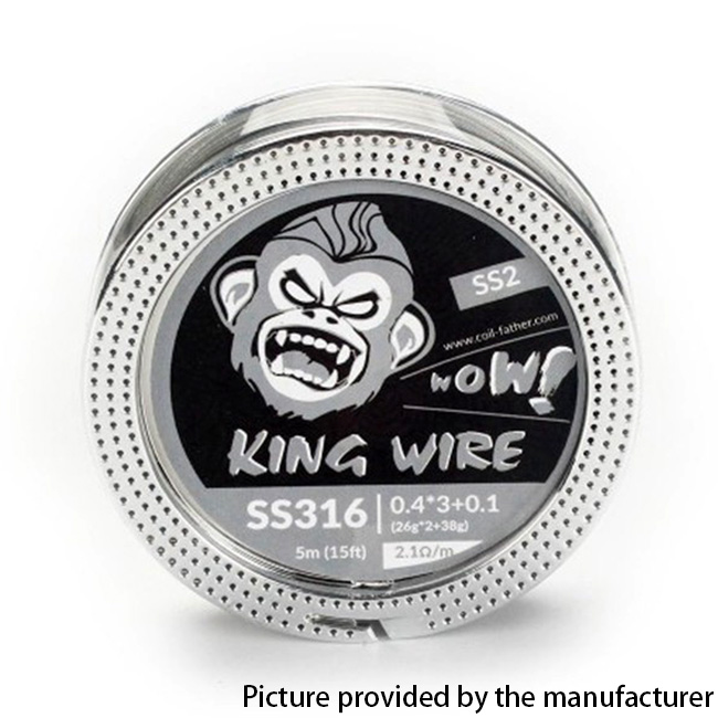 Buy Authentic Coil Father King SS2 Wire Spool for RBA / RDA / RTA/RDTA ...