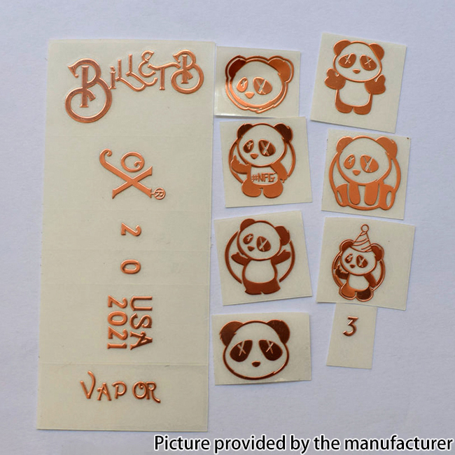 Buy Wick'd Style Metal Stickers Set for SXK BB Billet Box Mod Kit