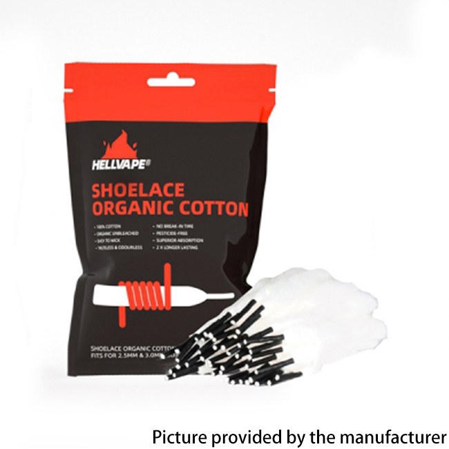 Buy Authentic Hellvape Shoelace Organic Cotton for RTA RDA Atomizer