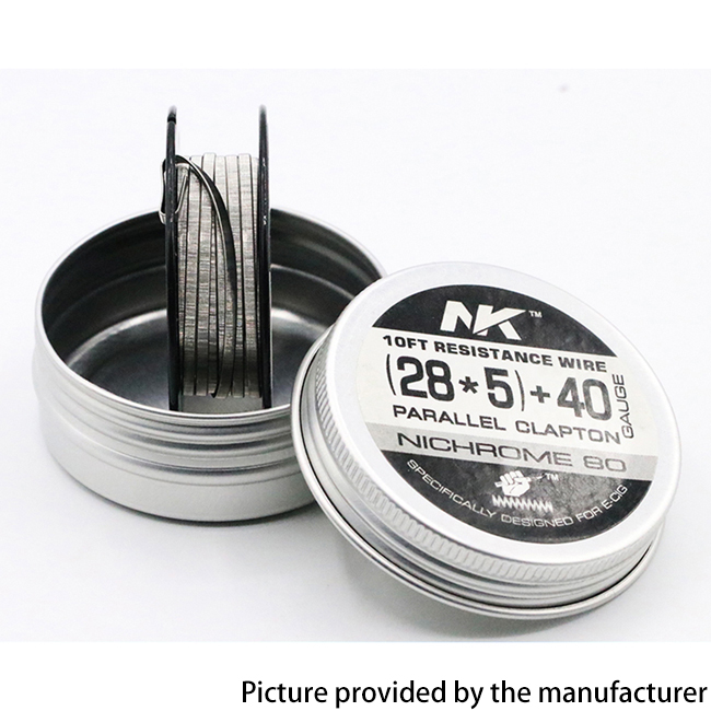 Buy NK NI80 DL 5 Cores Fused Clapton Semi-Finished Restiance Wire 28x5 ...