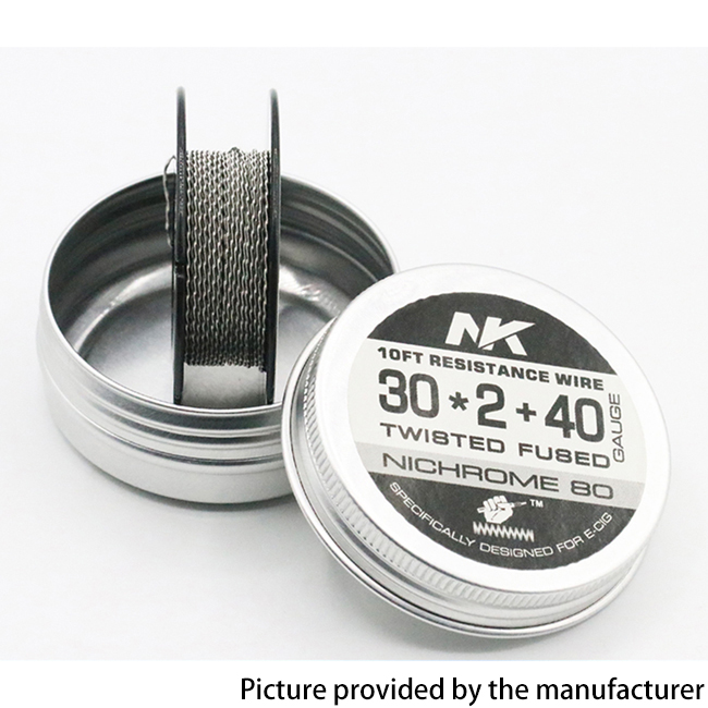 Buy NK NI80 MTL Twisted Fused Semi-Finished Restiance Wire 30x2+40GA ...