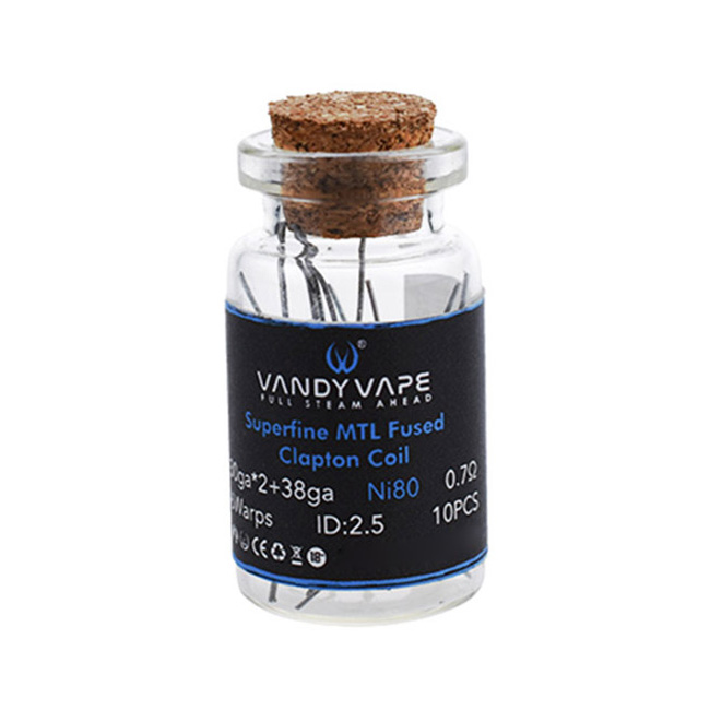 Buy Authentic VandyVape Ni80 Superfine MTL Fused Clapton Pre-Coiled Wire