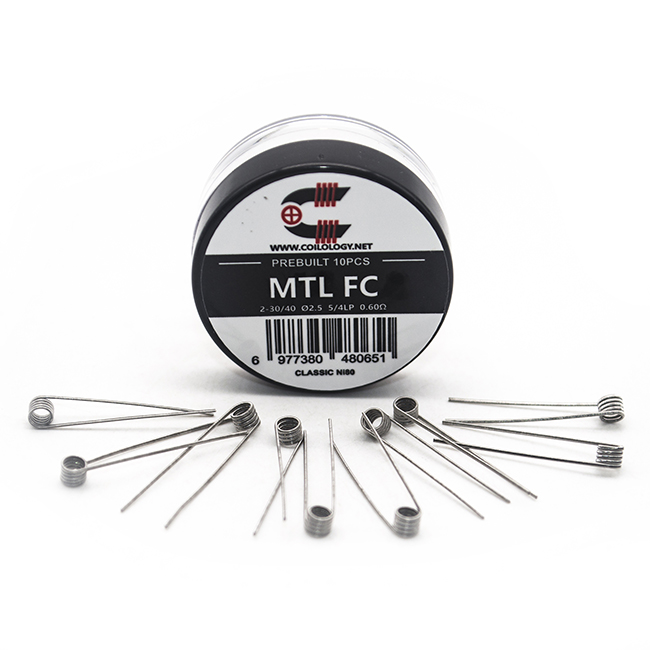 Buy Coilology MTL Fused Clapton Coil NI80 0.6ohm 10pcs