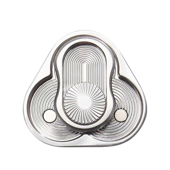 Buy Triangular Stacked Finger Spinner Fidget Metal EDC Stress Relief Toy
