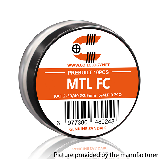 Buy Coilology Prebuilt Coils SANDVIK KA1 MTL Fused Clapton Coil 2-30 ...