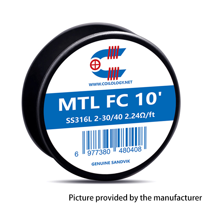 Buy Coilology Spool Wires MTL Fused Clapton SANDVIK SS316L Heating Wire ...