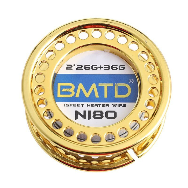 Buy Authentic BMTD NI80 2 Cores Restiance Wire 26GA*2+36GA Heat Wire 15Feet