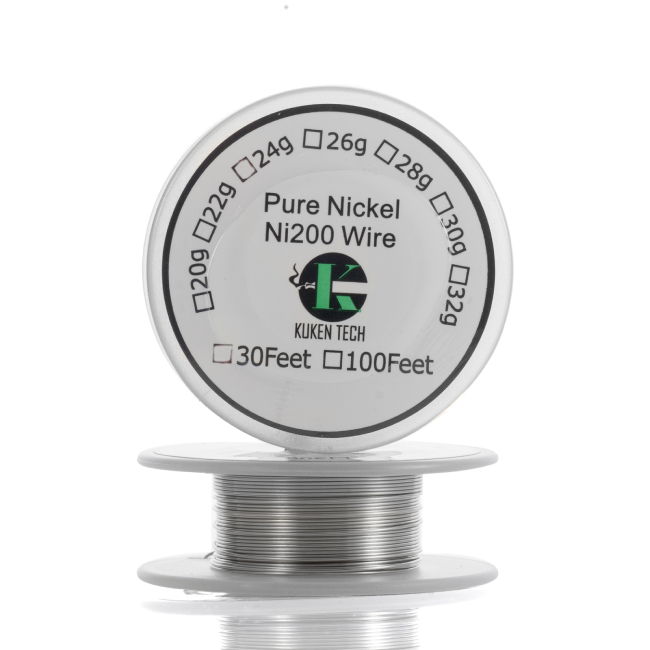 Buy Authentic KukenTech Pure Nickel NI200 24GA Heat Wire 100Feet